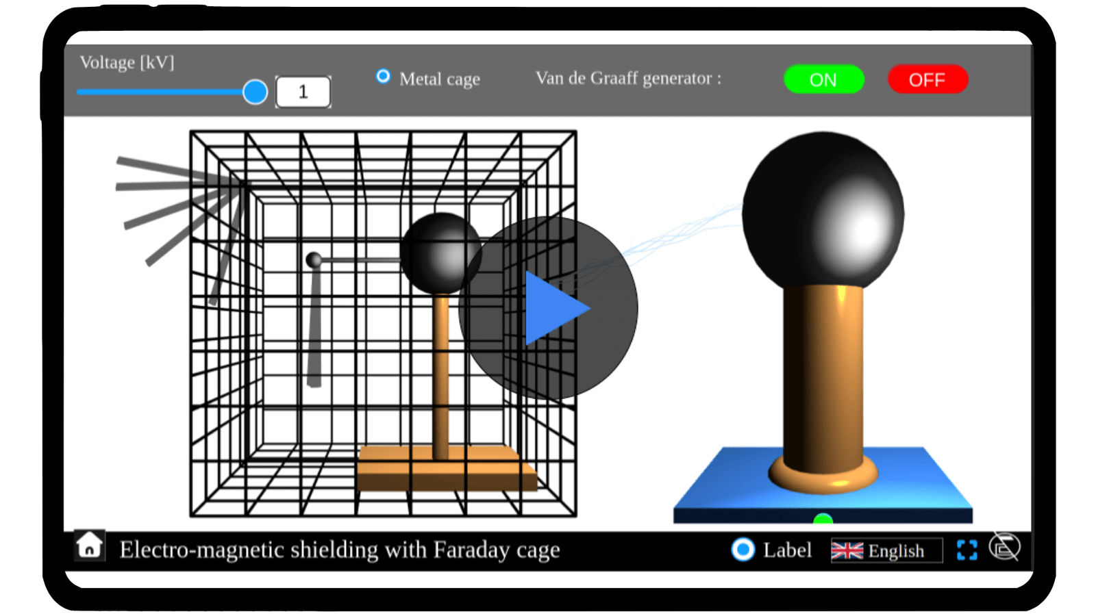 Faraday cage simulator - Explerify.com