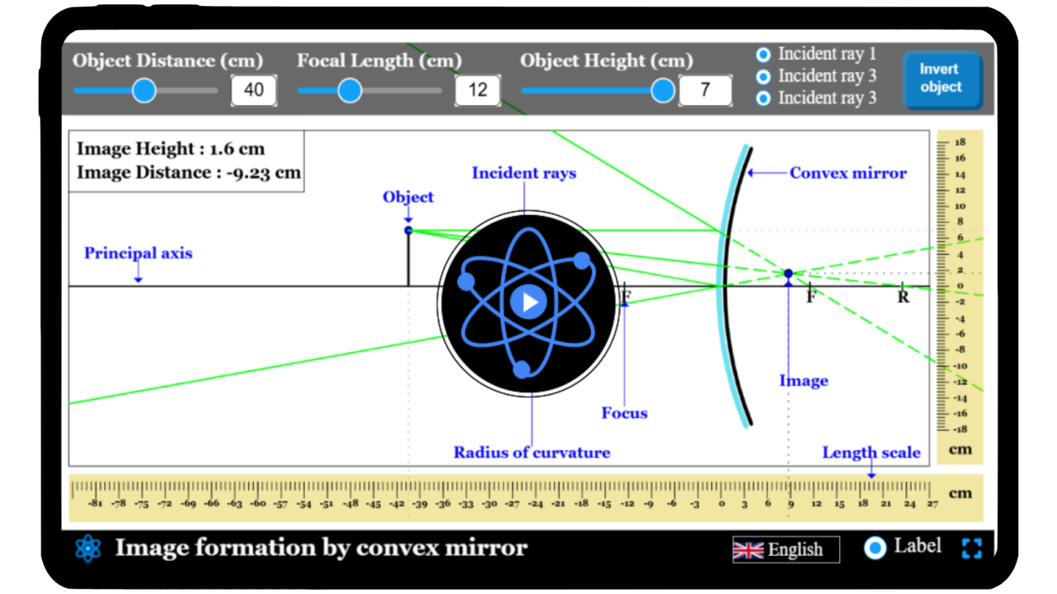Convex mirror simulator - Explerify.com