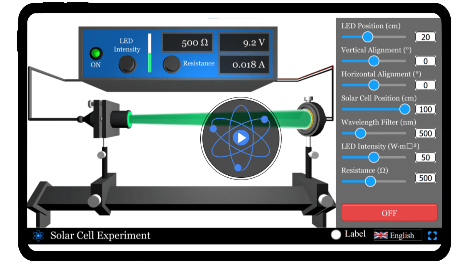 Solar cell simulator - Explerify.com